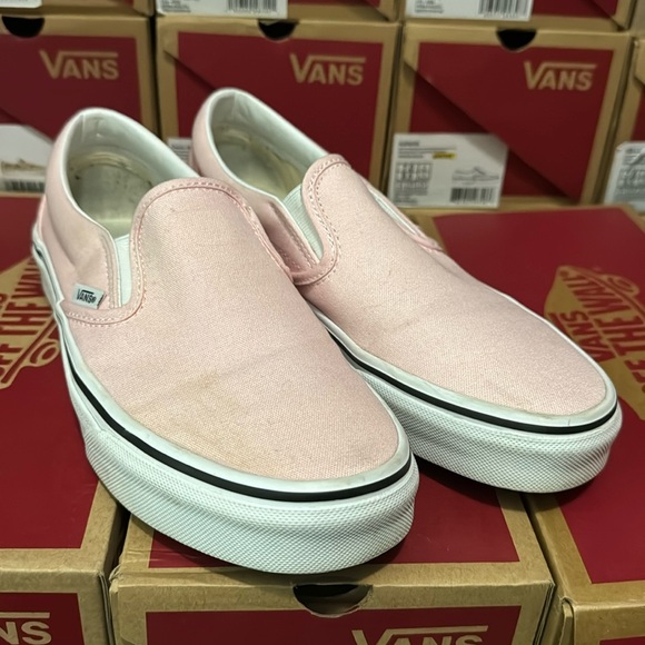 Vans | Shoes | Vans Slip On Pinkwhite | Poshmark